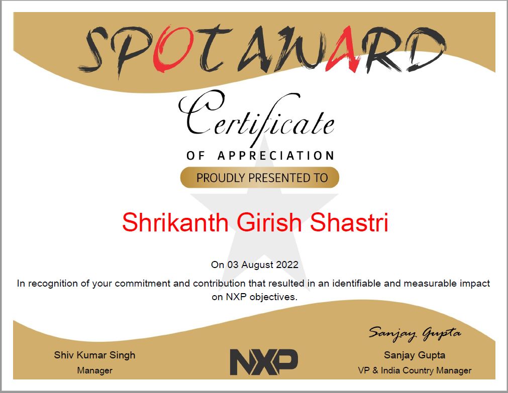 Shrikanth Shastri on LinkedIn: #nxp | 13 comments Shrikanth Shastri on LinkedIn: #nxp | 13 comments