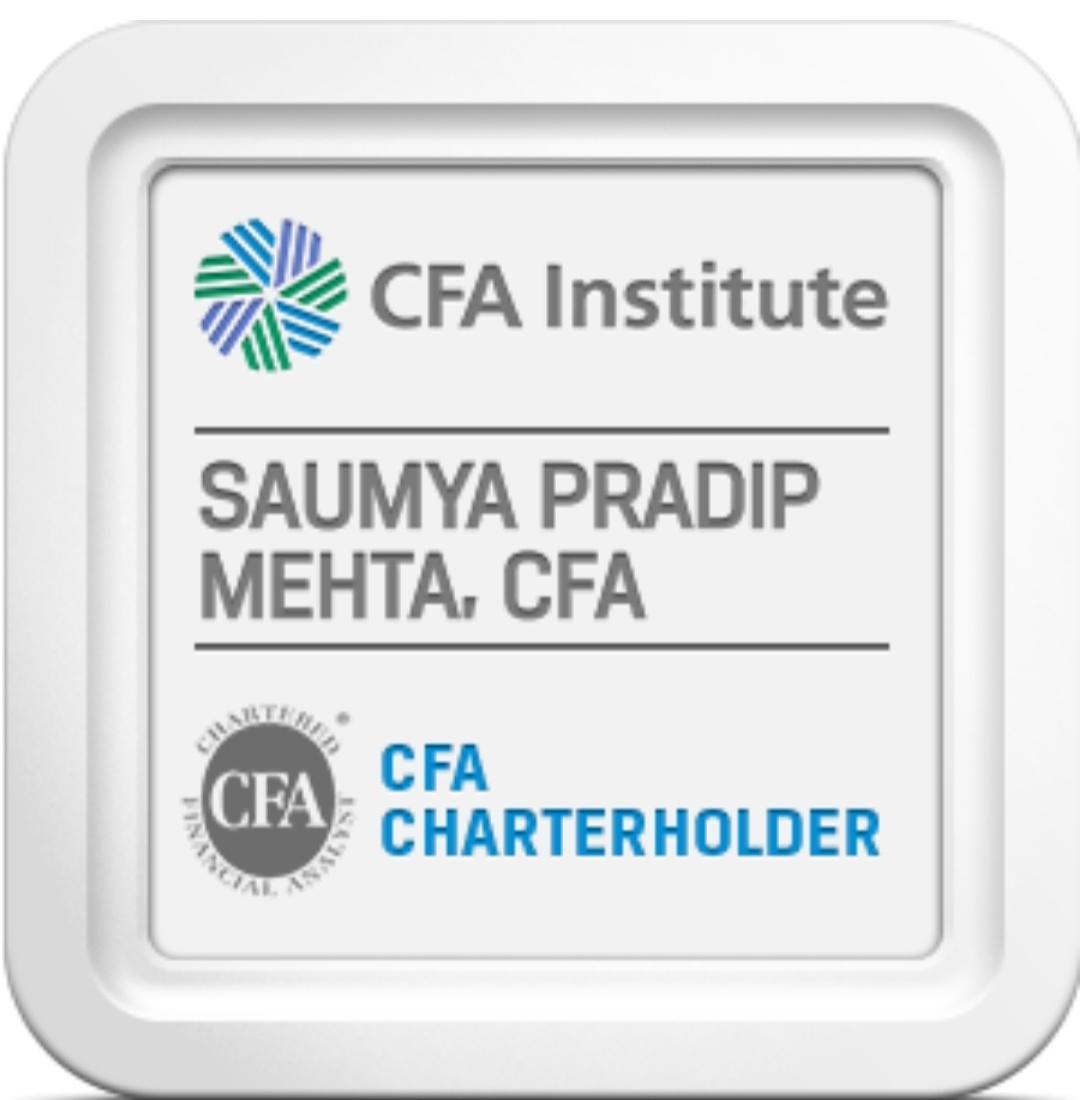 Saumya Mehta, CFA, FRM on LinkedIn: Someone has rightly said: Saumya Mehta, CFA, FRM on LinkedIn: Someone has rightly said: