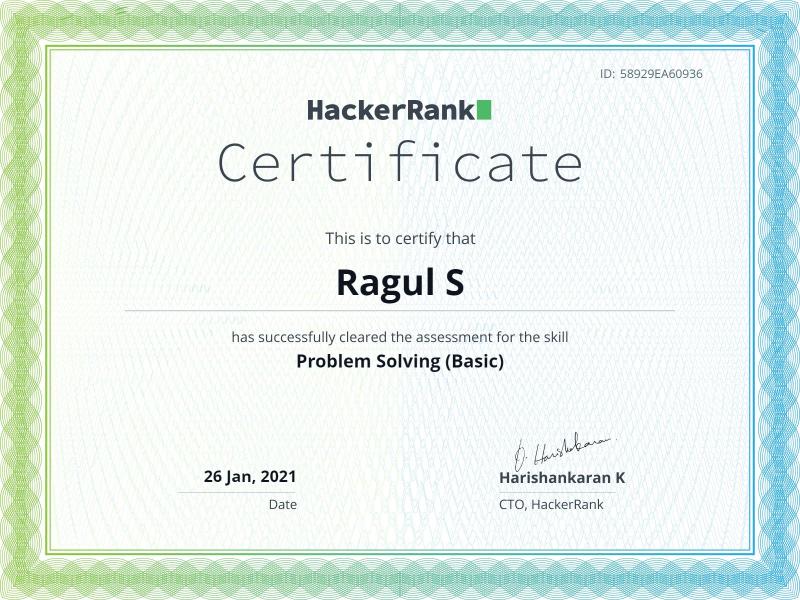 Ragul S on LinkedIn: #problemsolving #hackerrank #python Ragul S on LinkedIn: #problemsolving #hackerrank #python
