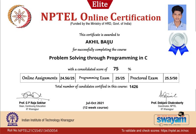 #connections #nptel #cprogramming | Akhil Baiju #connections #nptel #cprogramming | Akhil Baiju