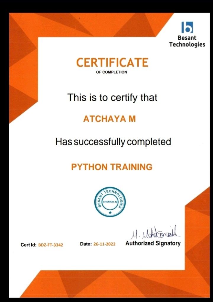 ATCHAYA .M posted on LinkedIn ATCHAYA .M posted on LinkedIn