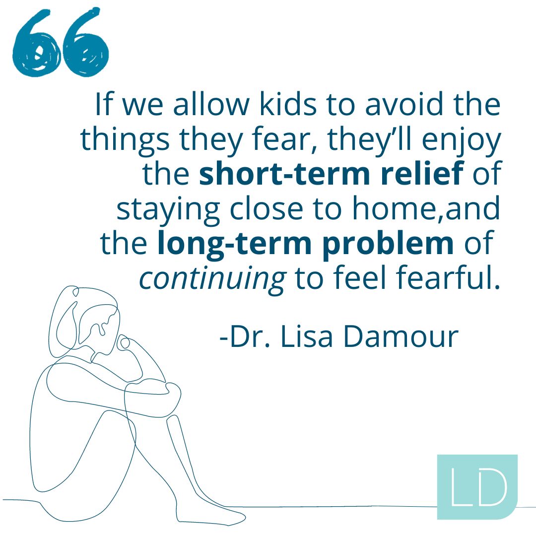 Lisa Damour, PhD on LinkedIn: Avoidance fuels anxiety. Taking small ... Lisa Damour, PhD on LinkedIn: Avoidance fuels anxiety. Taking small ...