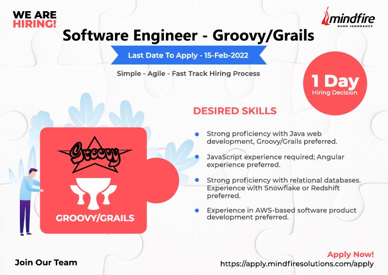 Mindfire Solutions on LinkedIn: #mindfire #mindfiresolutions #groovy # ... Mindfire Solutions on LinkedIn: #mindfire #mindfiresolutions #groovy # ...