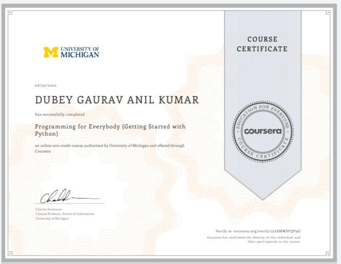 #pythonprogramming Thanks Coursera providing us such nice course ... #pythonprogramming Thanks Coursera providing us such nice course ...