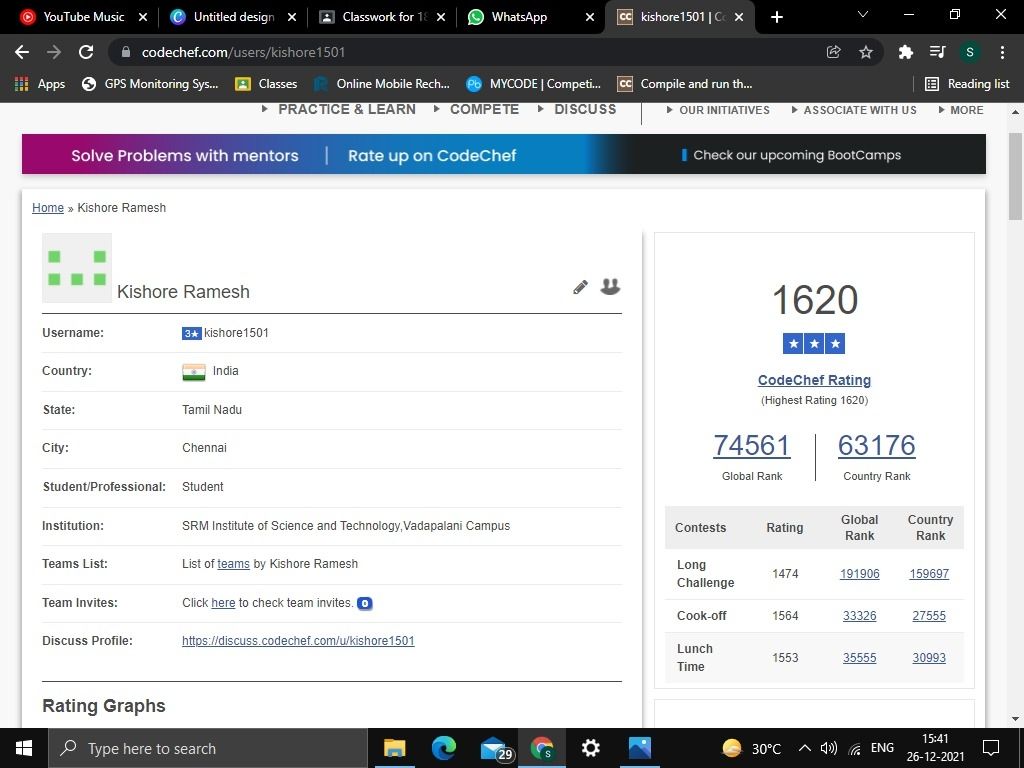 Kishore Ramesh on LinkedIn: #codechef Kishore Ramesh on LinkedIn: #codechef