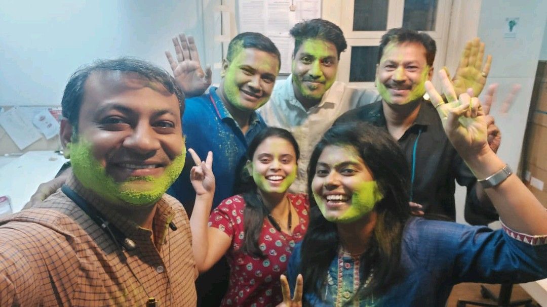 Holi celebration at office.... | Susmita Bose Holi celebration at office.... | Susmita Bose