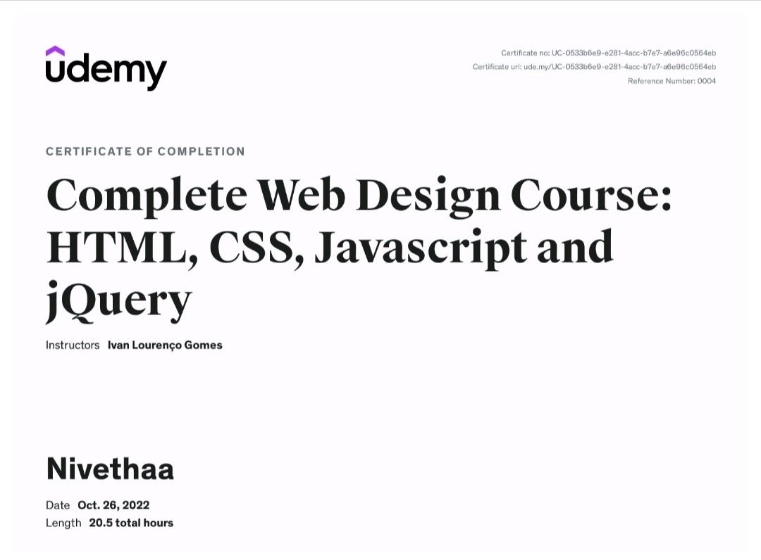 Nivethaa Elumalai on LinkedIn: #html5 #css #javascript #jquery Nivethaa Elumalai on LinkedIn: #html5 #css #javascript #jquery