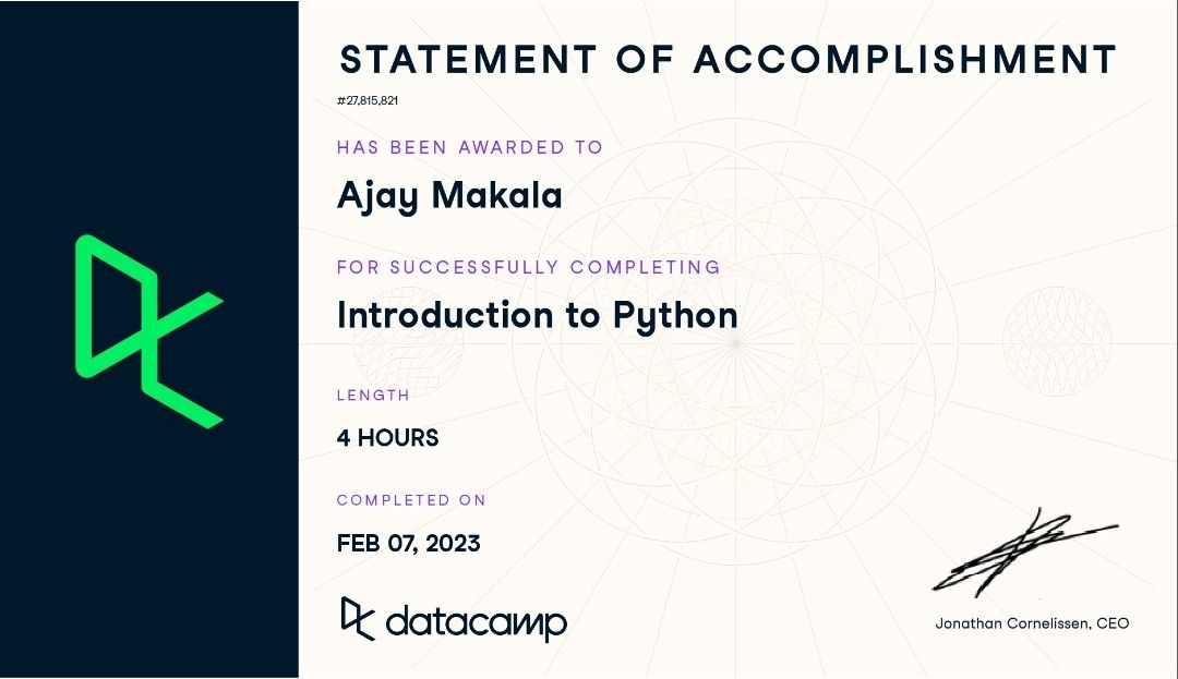 Ajay Makala on LinkedIn: #dataengineering #python Ajay Makala on LinkedIn: #dataengineering #python