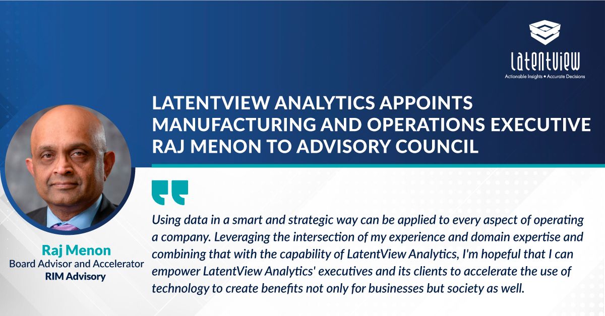 LatentView Analytics on LinkedIn: LatentView Analytics Appoints ... LatentView Analytics on LinkedIn: LatentView Analytics Appoints ...