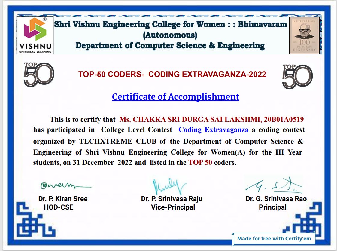 Sri Durga Sai Lakshmi Chakka on LinkedIn: #codingchallenge #coding Sri Durga Sai Lakshmi Chakka on LinkedIn: #codingchallenge #coding