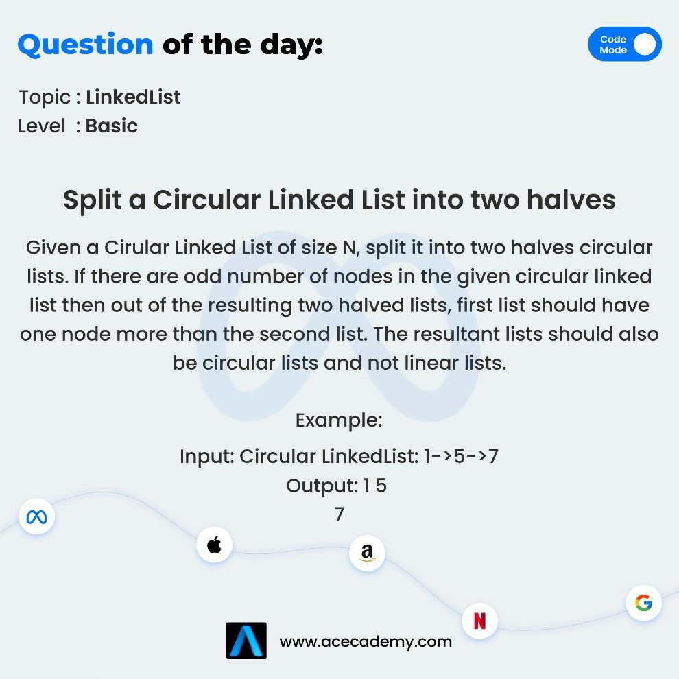 AceCademy on LinkedIn: #linkedlist #acecademy #codinginterview # ... AceCademy on LinkedIn: #linkedlist #acecademy #codinginterview # ...