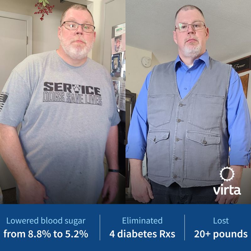 Virta Health on LinkedIn: Since starting Virta, Steven has lowered his ... Virta Health on LinkedIn: Since starting Virta, Steven has lowered his ...
