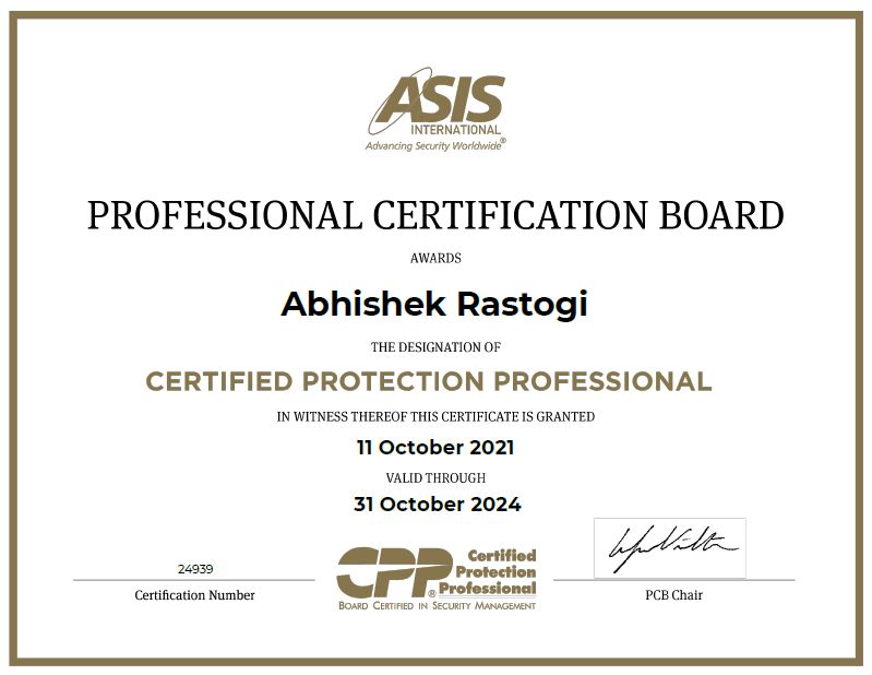 Abhishek Rastogi CPP® PSPO posted on LinkedIn Abhishek Rastogi CPP® PSPO posted on LinkedIn