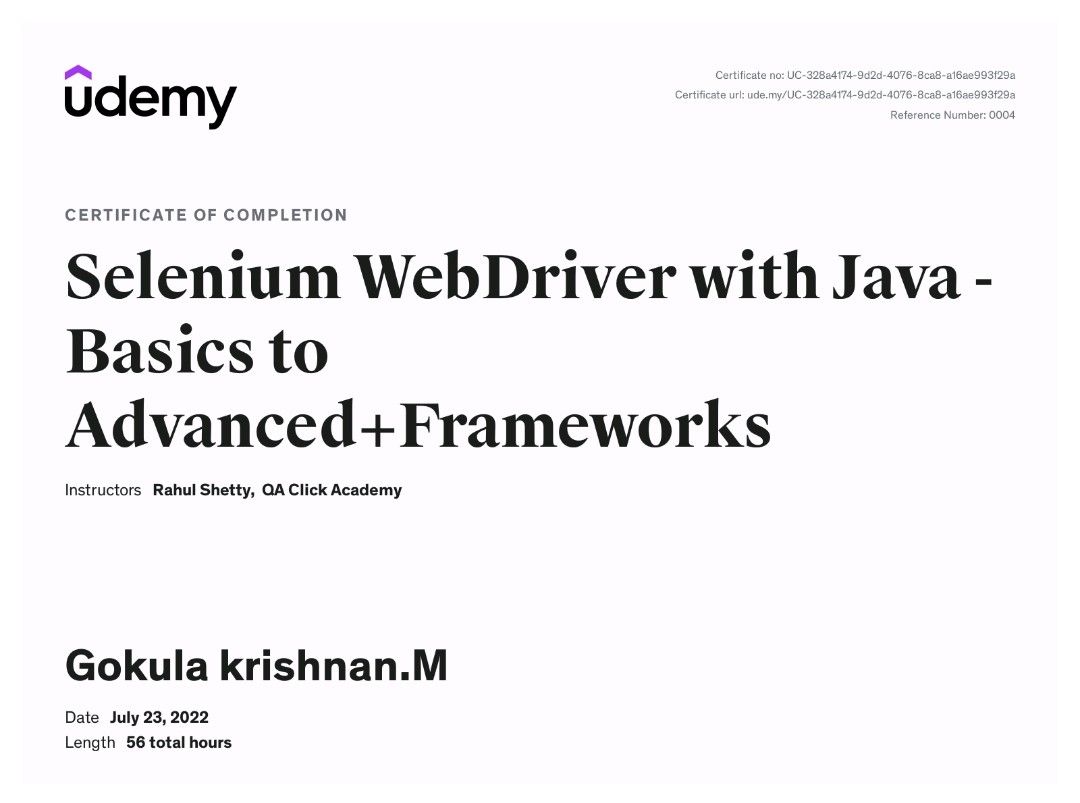 Gokula Krishnan on LinkedIn: #selenium Gokula Krishnan on LinkedIn: #selenium