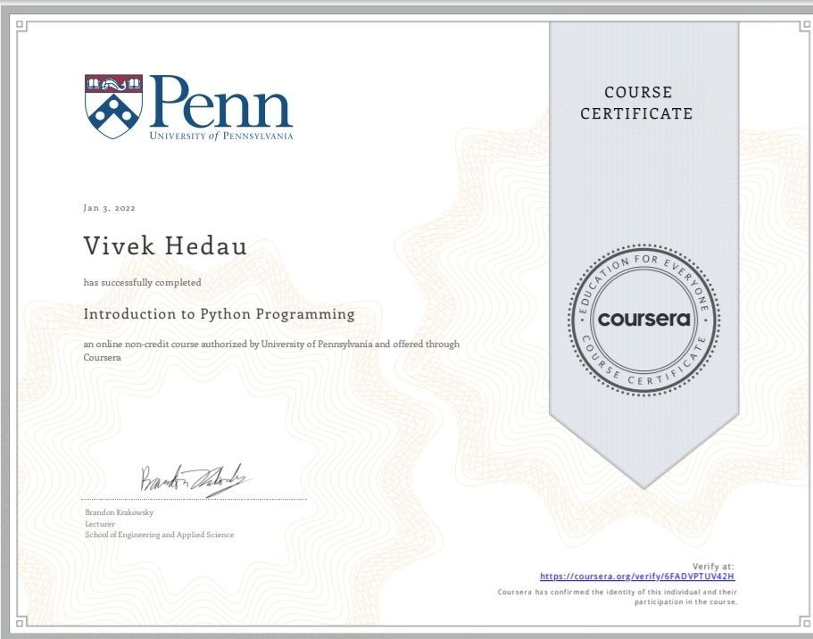 #python #pythonprogramming #pythondevelopers | Vivek Hedau #python #pythonprogramming #pythondevelopers | Vivek Hedau