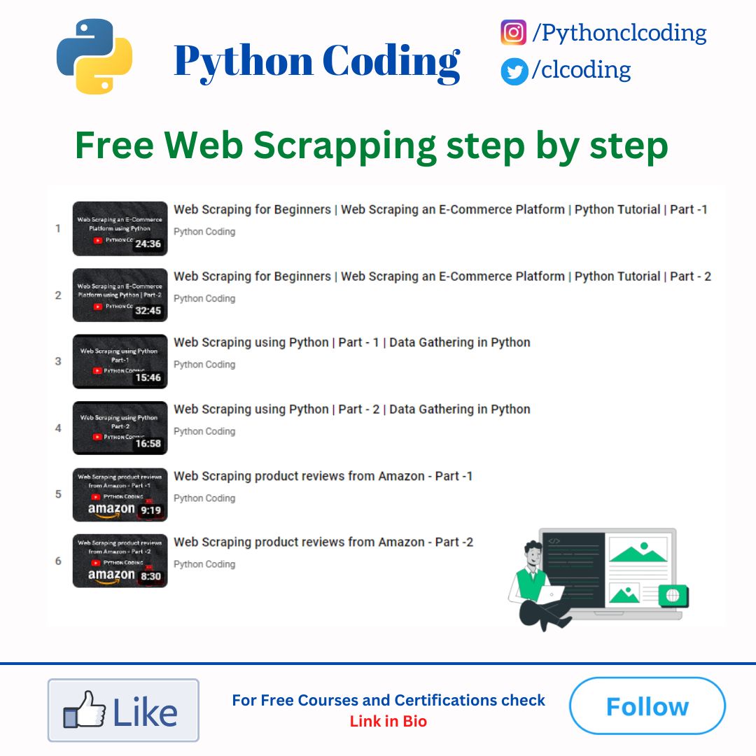 Python Coding on LinkedIn: Free Web Scrapping step by step using Python ... Python Coding on LinkedIn: Free Web Scrapping step by step using Python ...
