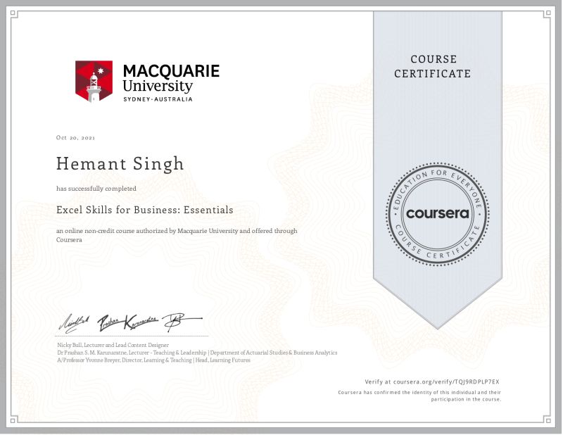 Hemant Singh on LinkedIn: #excel #excelonline #excel #onlinecourses # ... Hemant Singh on LinkedIn: #excel #excelonline #excel #onlinecourses # ...