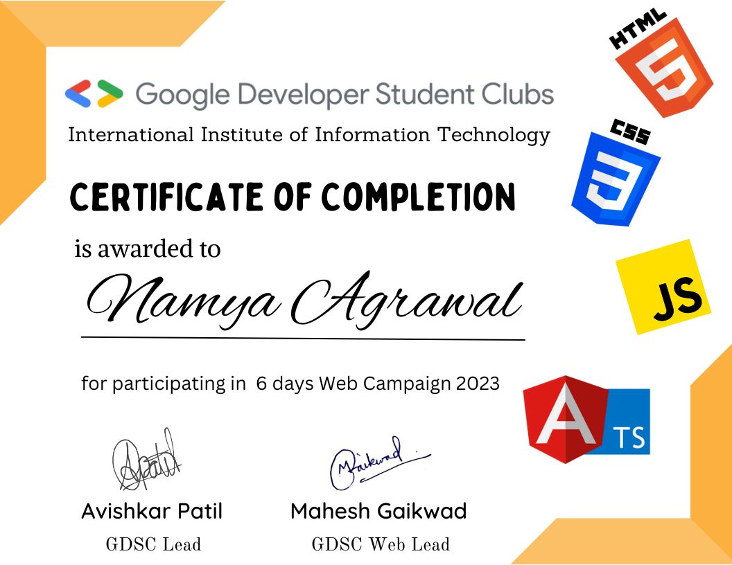 Namya Agrawal on LinkedIn: #html #css #javascript #gdsci2it Namya Agrawal on LinkedIn: #html #css #javascript #gdsci2it