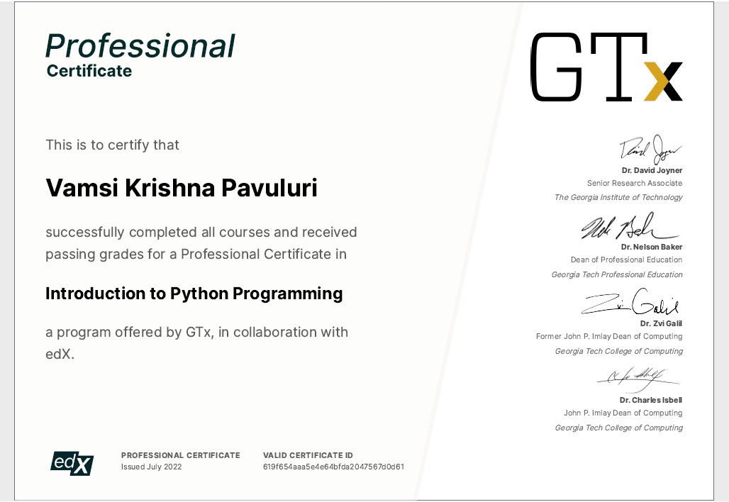 Vamsi Krishna Pavuluri on LinkedIn: #python #programming Vamsi Krishna Pavuluri on LinkedIn: #python #programming