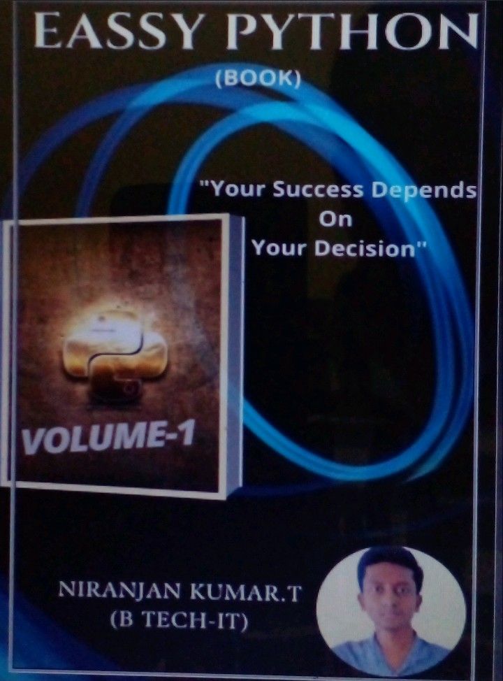 Niranjan kumar T on LinkedIn: #python #pythonprogramming #book #written Niranjan kumar T on LinkedIn: #python #pythonprogramming #book #written