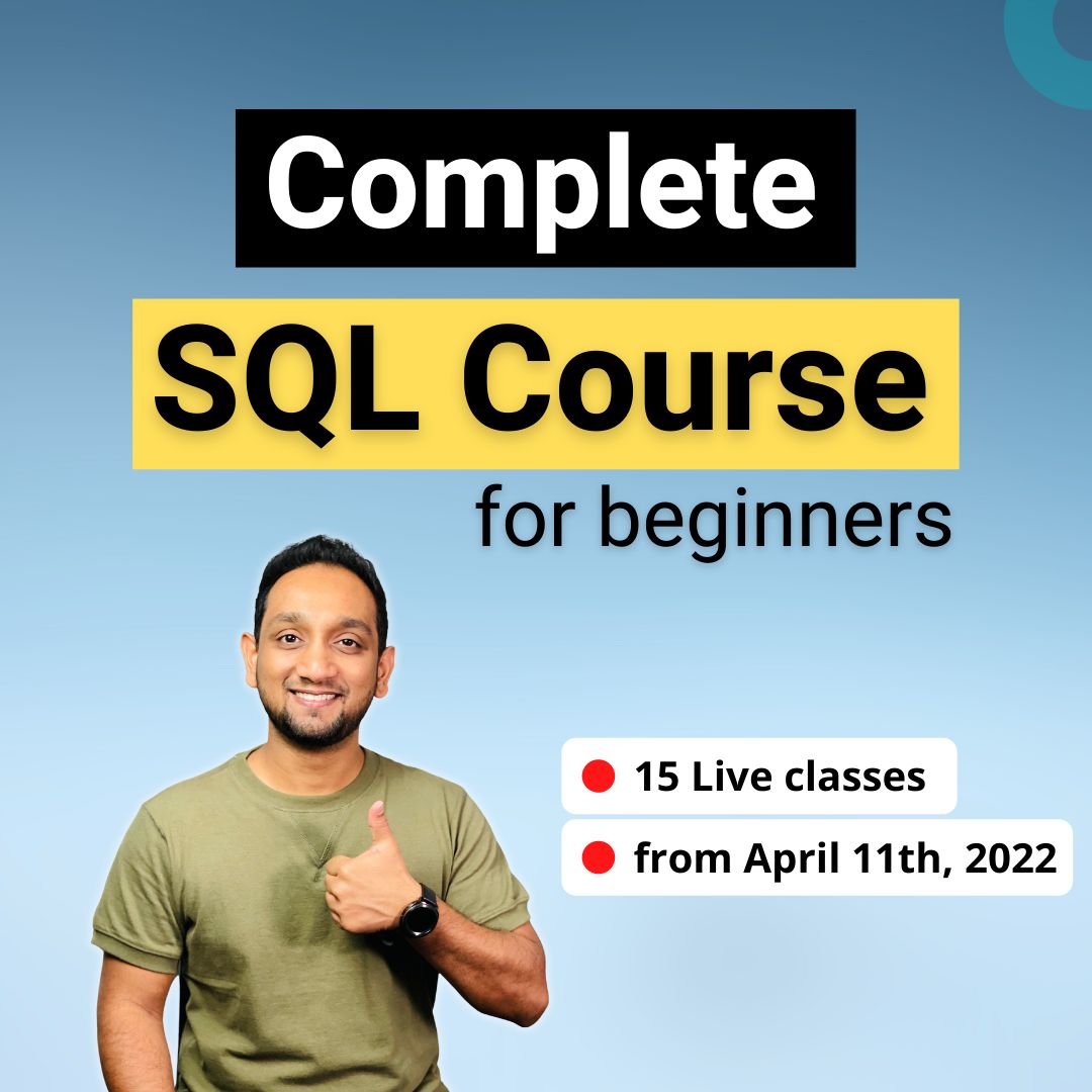 Hello everyone, Finally announcing my complete SQL Course. | Thoufiq ... Hello everyone, Finally announcing my complete SQL Course. | Thoufiq ...