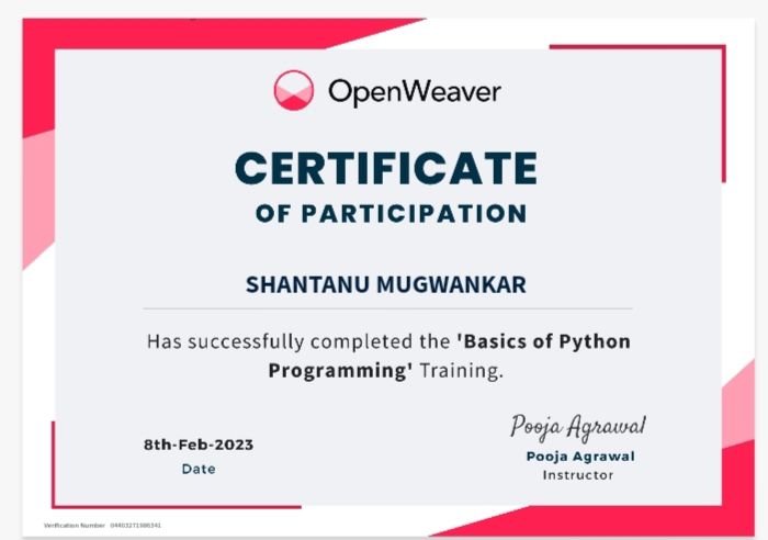 #python #programming #openweaver | Shantanu Mugwankar #python #programming #openweaver | Shantanu Mugwankar