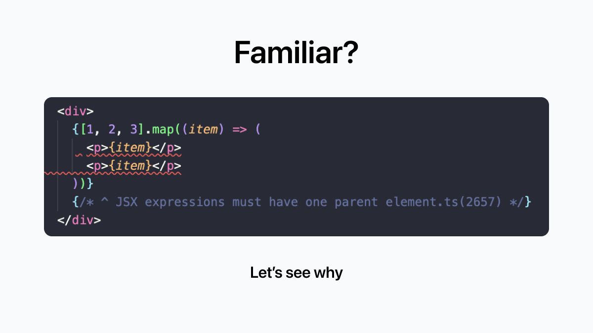 Theodorus Clarence on LinkedIn: 💡Why we can't return 2 JSX in React JSX ... Theodorus Clarence on LinkedIn: 💡Why we can't return 2 JSX in React JSX ...