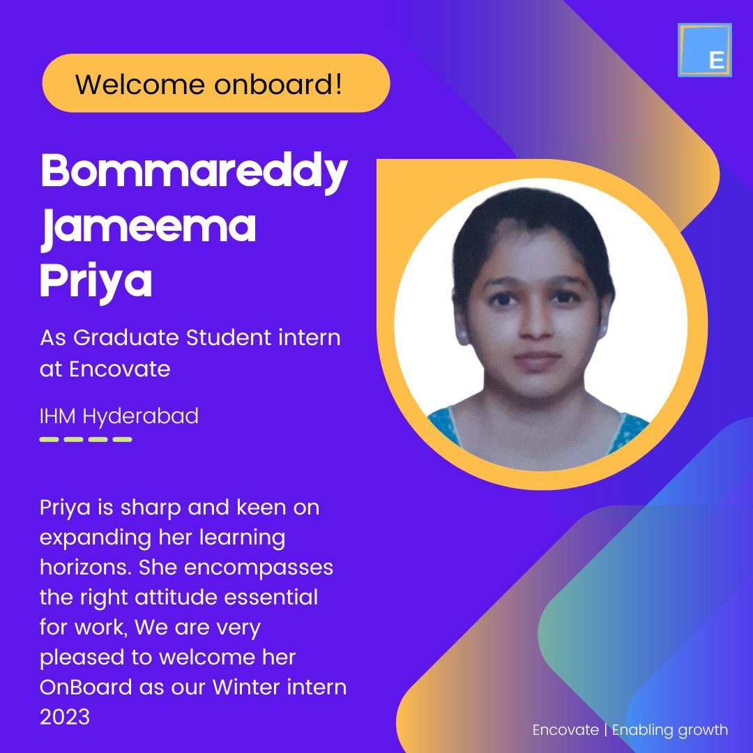 Bommareddy Jameema Priya posted on LinkedIn Bommareddy Jameema Priya posted on LinkedIn