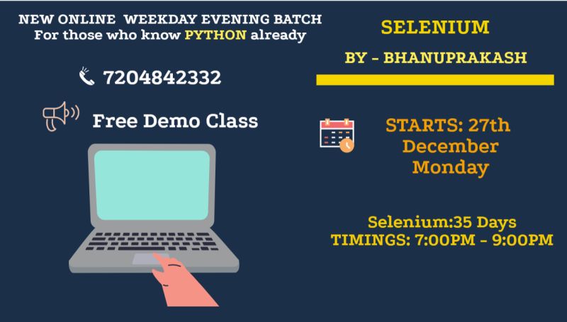 Bhanu Prakash on LinkedIn: #testing #selenium #python #softwaretesting Bhanu Prakash on LinkedIn: #testing #selenium #python #softwaretesting