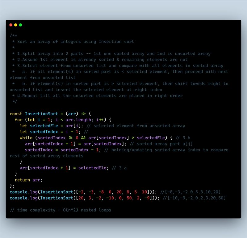 Sai B on LinkedIn: #jsdeveloper #js #algorithms #javascript # ... Sai B on LinkedIn: #jsdeveloper #js #algorithms #javascript # ...