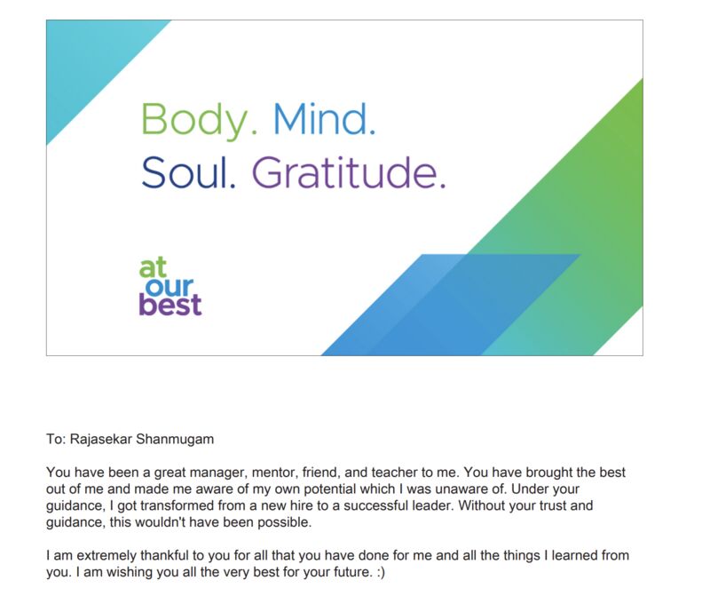 Rajasekar Shanmugam on LinkedIn: #grateful #team | 12 comments Rajasekar Shanmugam on LinkedIn: #grateful #team | 12 comments