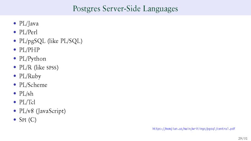 Peter Zaitsev on LinkedIn: Postgres Server-Side Languages: Maybe you ... Peter Zaitsev on LinkedIn: Postgres Server-Side Languages: Maybe you ...