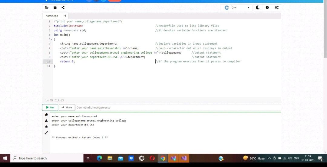 Amirtha Varshni on LinkedIn: #learningbydoing #cplusplus Amirtha Varshni on LinkedIn: #learningbydoing #cplusplus