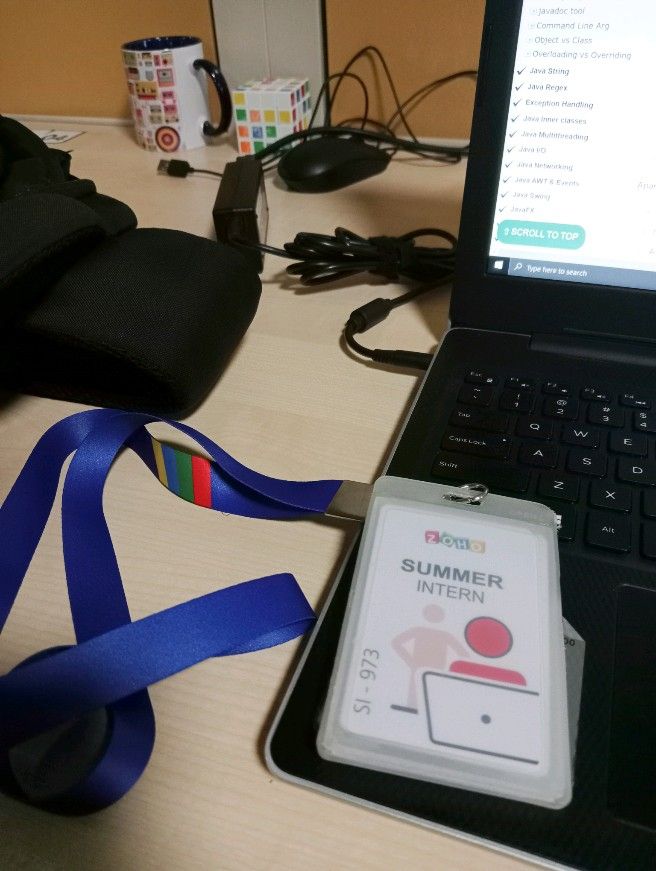 Kishore Ml on LinkedIn: #intership #zoho Kishore Ml on LinkedIn: #intership #zoho