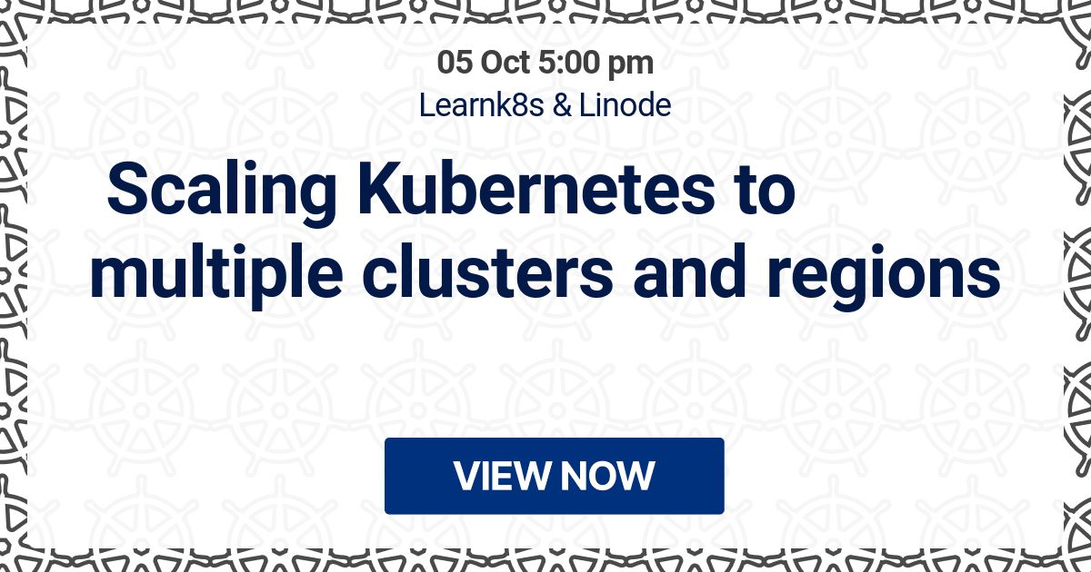 Kube Events on LinkedIn: Starting in about a week: π₯ Scaling Kubernetes ... Kube Events on LinkedIn: Starting in about a week: π₯ Scaling Kubernetes ...