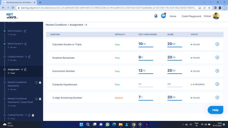 Omkar Vadnala on LinkedIn: #day17 #30daysofcodechallenge #nxtwave # ... Omkar Vadnala on LinkedIn: #day17 #30daysofcodechallenge #nxtwave # ...