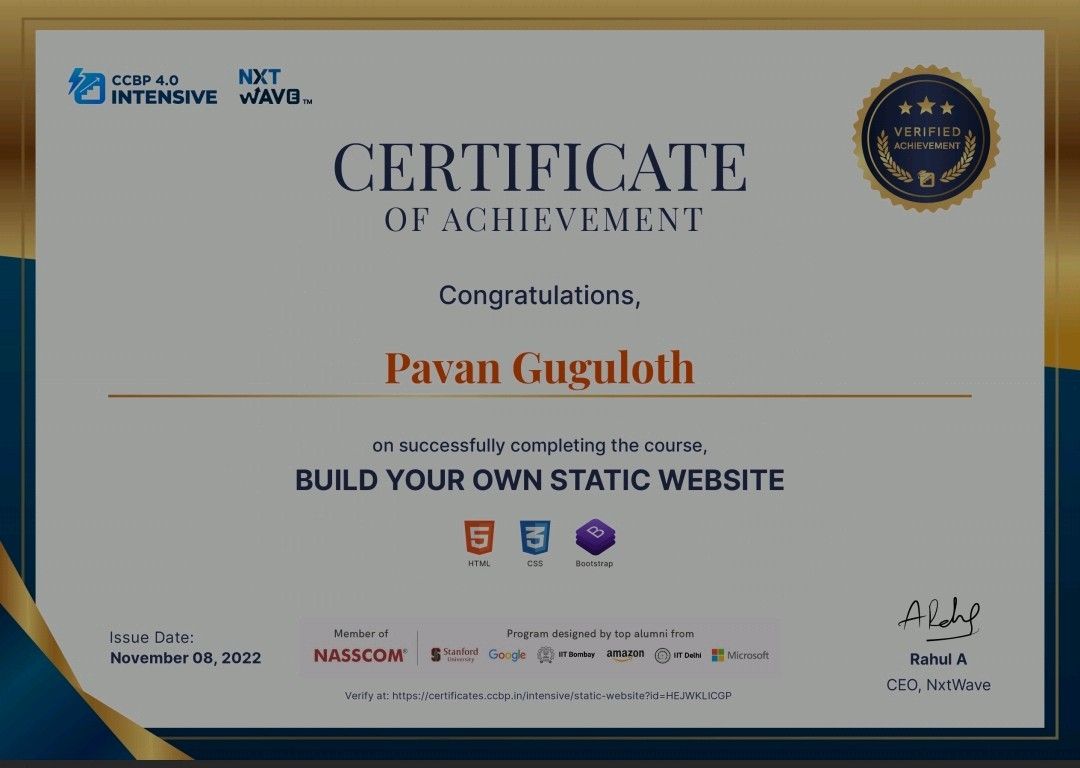 PAVAN GUGULOTH on LinkedIn: #i #html #css #bootstrap #ccbp #nxtwave PAVAN GUGULOTH on LinkedIn: #i #html #css #bootstrap #ccbp #nxtwave