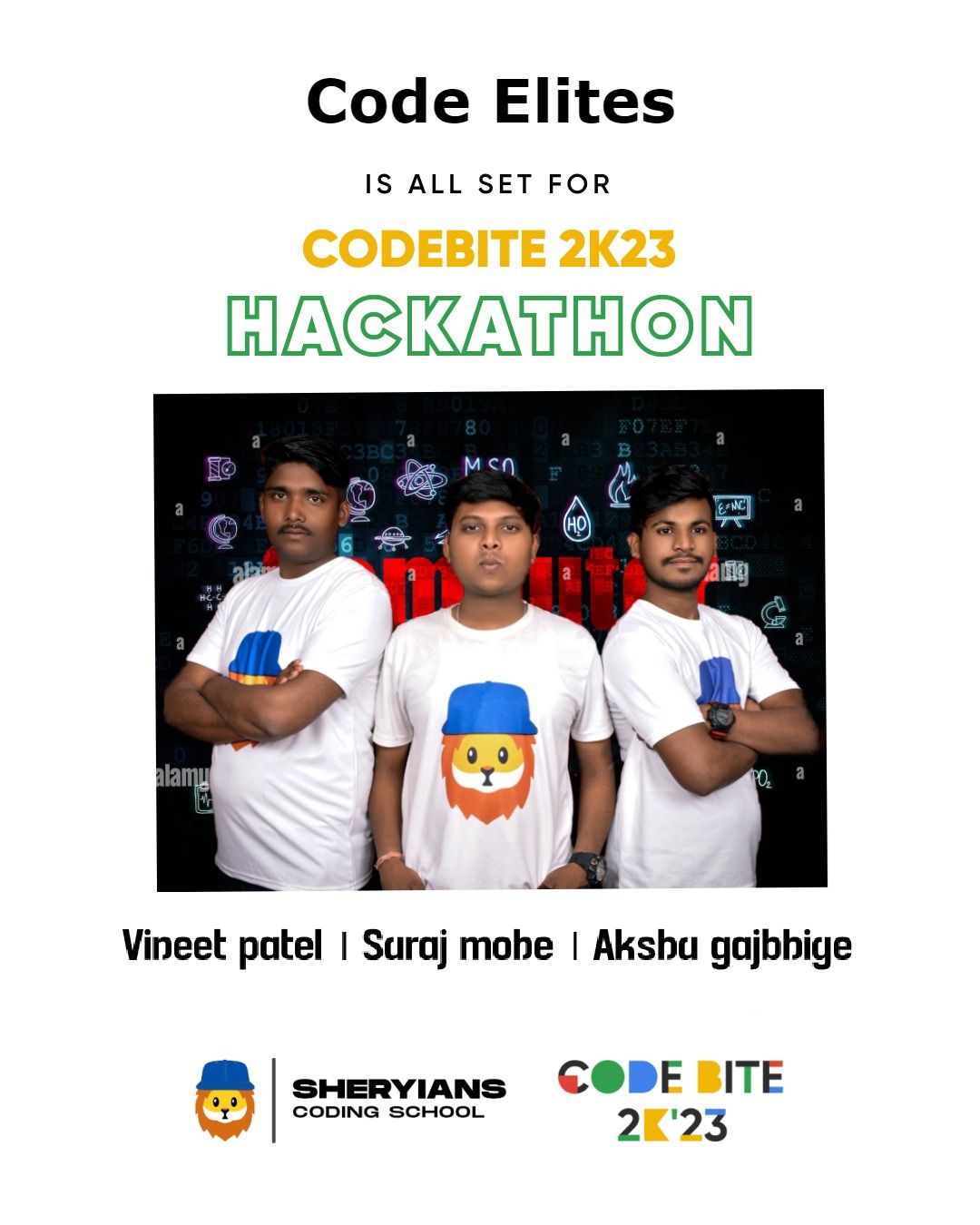 TEAM CODE ELITES IS READY FOR CODEBITE (WEB DEV HACKATHON 2K23 ... TEAM CODE ELITES IS READY FOR CODEBITE (WEB DEV HACKATHON 2K23 ...