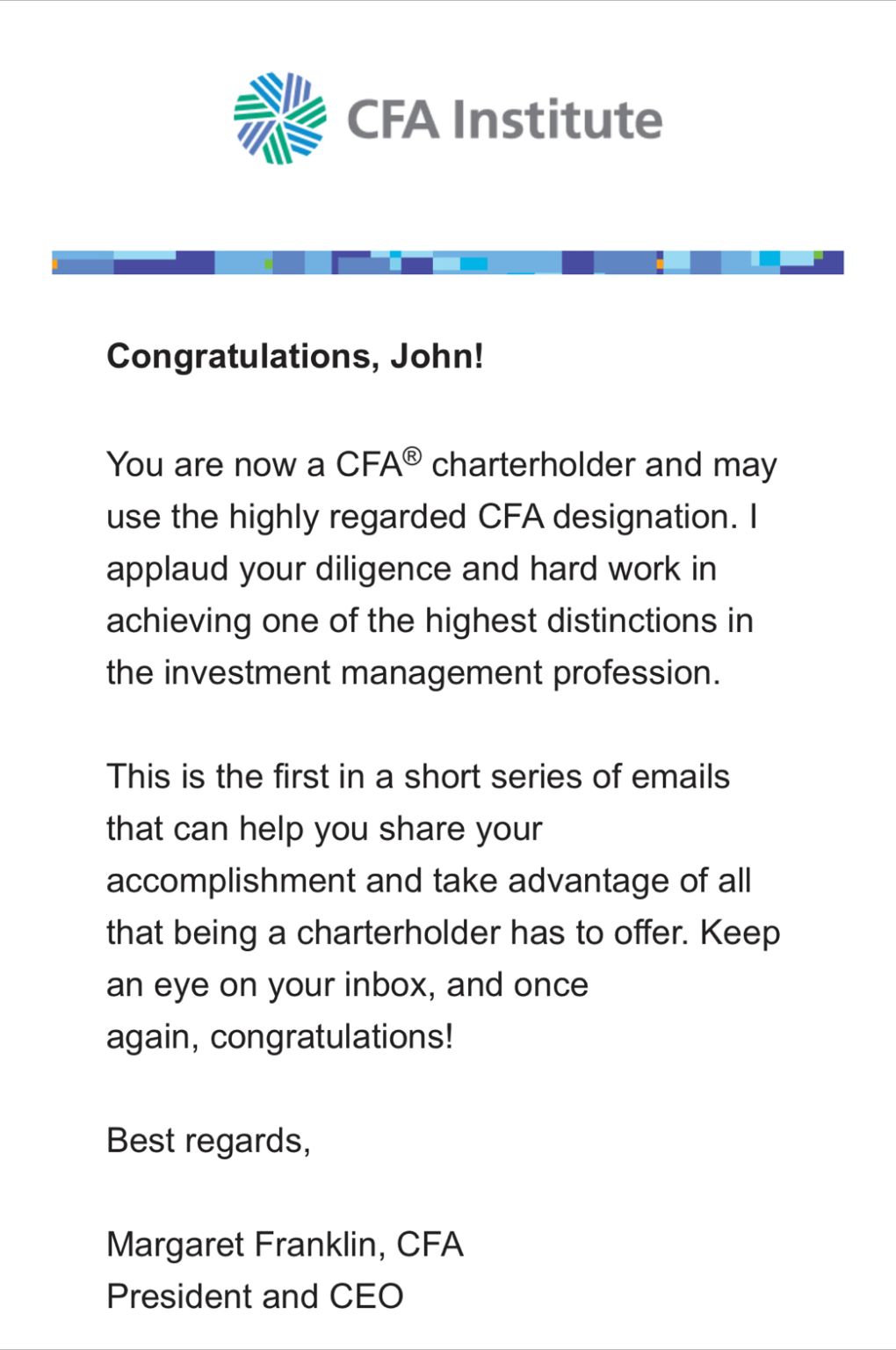 John Rasic, CFA®, CFP®, AIF® on LinkedIn: After 3 years of studying and ... John Rasic, CFA®, CFP®, AIF® on LinkedIn: After 3 years of studying and ...
