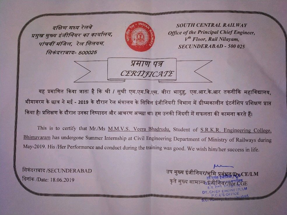 M VENKATA SATYA VEERA BHADRUDU MOTUPALLI on LinkedIn: certified from ... M VENKATA SATYA VEERA BHADRUDU MOTUPALLI on LinkedIn: certified from ...