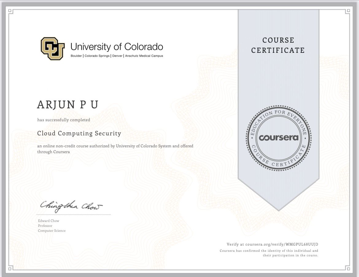 Arjun PU on LinkedIn: #aws #security #cloudcomputing Arjun PU on LinkedIn: #aws #security #cloudcomputing