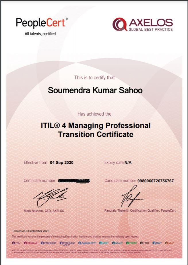 Soumendra Kumar Sahoo on LinkedIn: #itil Soumendra Kumar Sahoo on LinkedIn: #itil