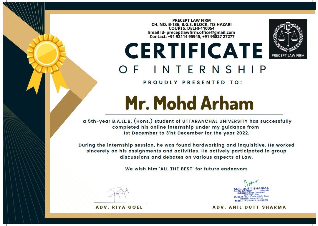 Mohd Arham on LinkedIn: #opportunity #learning #lawfirm #internship # ... Mohd Arham on LinkedIn: #opportunity #learning #lawfirm #internship # ...