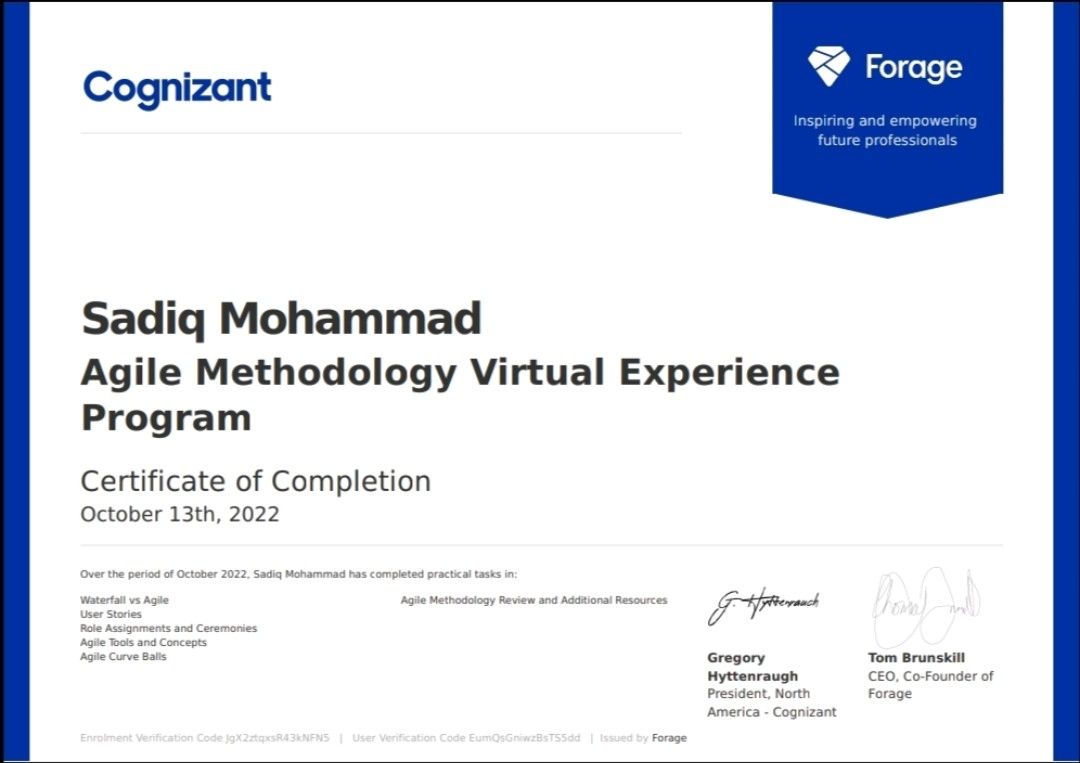 Sadiq Mohammad on LinkedIn: #agilemethodologies Sadiq Mohammad on LinkedIn: #agilemethodologies
