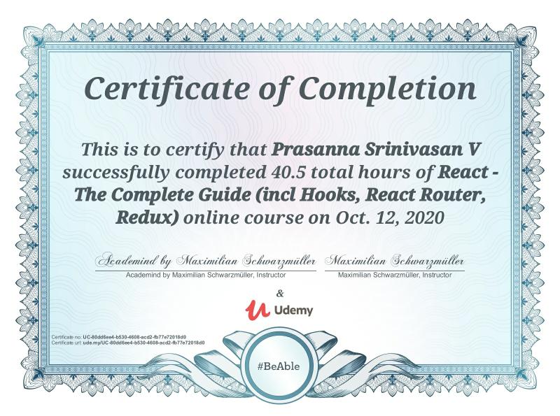 Prasanna Srinivasan V on LinkedIn: #reactjs #reactjsdeveloper # ... Prasanna Srinivasan V on LinkedIn: #reactjs #reactjsdeveloper # ...