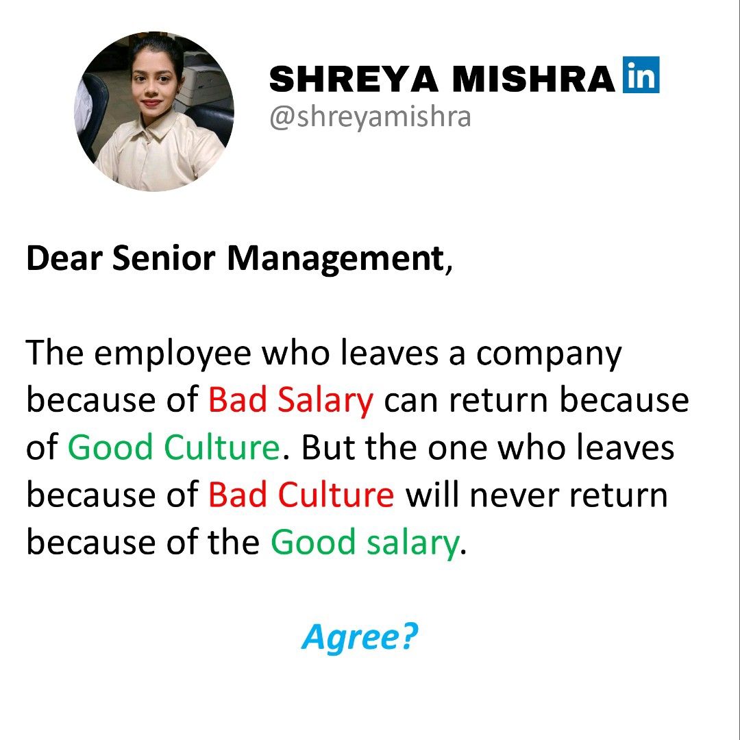 #employee #leave #company #badsalary #goodculture #badculture # ... #employee #leave #company #badsalary #goodculture #badculture # ...