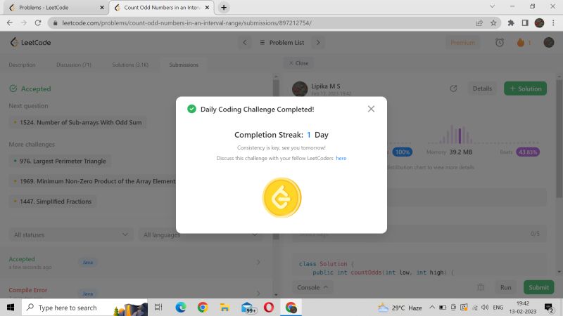 LIPIKA M S on LinkedIn: #100daysofcodechallenge #java #coding #dsa # ... LIPIKA M S on LinkedIn: #100daysofcodechallenge #java #coding #dsa # ...