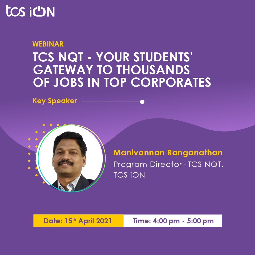 TCS iON on LinkedIn: #tcsion #tcsnqt TCS iON on LinkedIn: #tcsion #tcsnqt