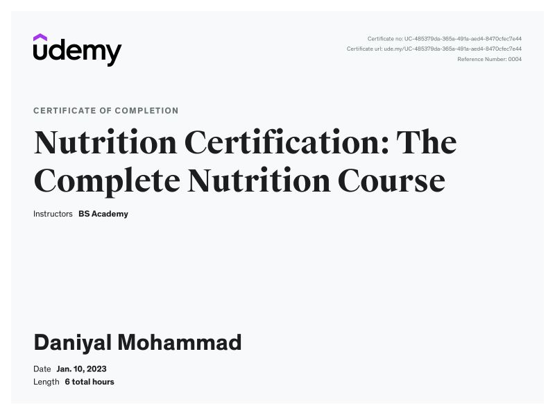 Daniyal Mohammad on LinkedIn: #udemycourse #udemy #nutrition Daniyal Mohammad on LinkedIn: #udemycourse #udemy #nutrition