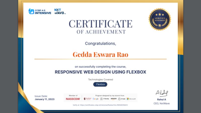 Eswara rao gedda on LinkedIn: #nextwave #cssflexbox Eswara rao gedda on LinkedIn: #nextwave #cssflexbox
